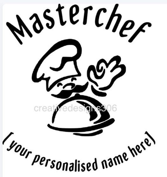 Creativedesigns306 Svg. Personalized Masterchef Logo. Chef Boy - Etsy