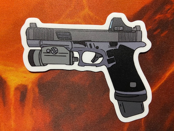 Firearm Gun Sticker | Etsy