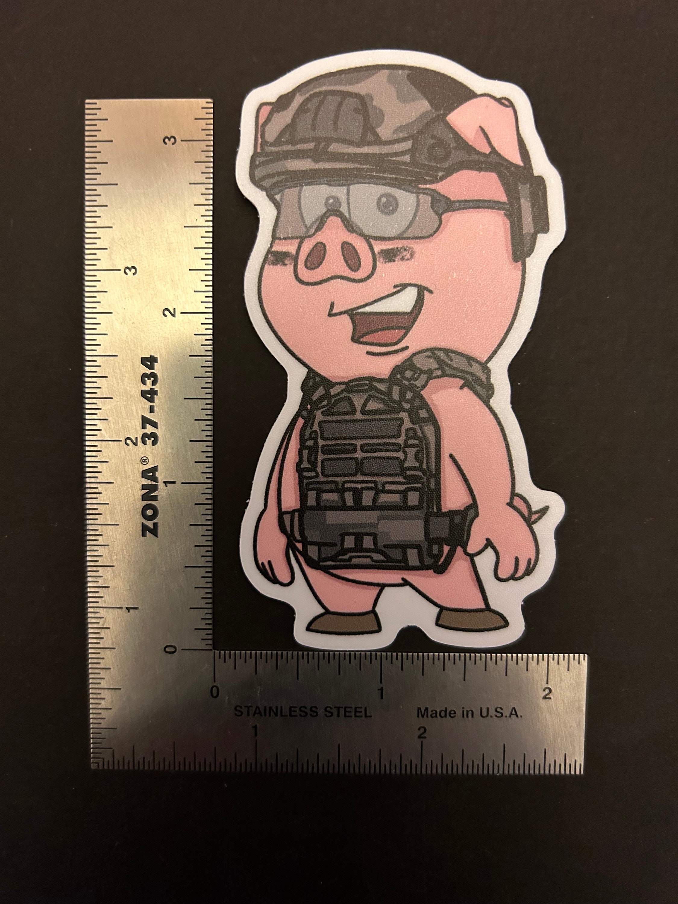 Military Pig Sticker - Etsy