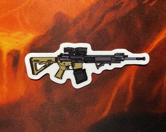 Firearm Gun Sticker | Etsy
