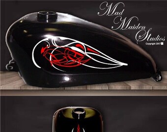 Motorcycle Graphics Decals Vinyl Set, Universal for Honda, Harley ...