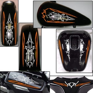 Motorcycle Pinstripe Decal Set Universal Set For, Harley, Honda, Yamaha ...