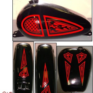 Motorcycle Graphics Decal Vinyl Set for Honda, Harley, Victory, Yamaha ...