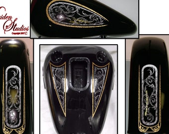 Motorcycle Pinstripe Decal - Etsy