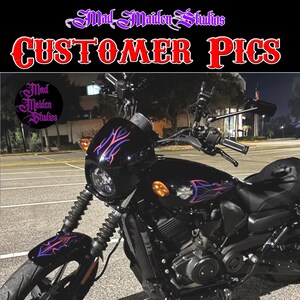 Motorcycle Pinstripe Decal Set Universal for Honda, Harley, Victory ...