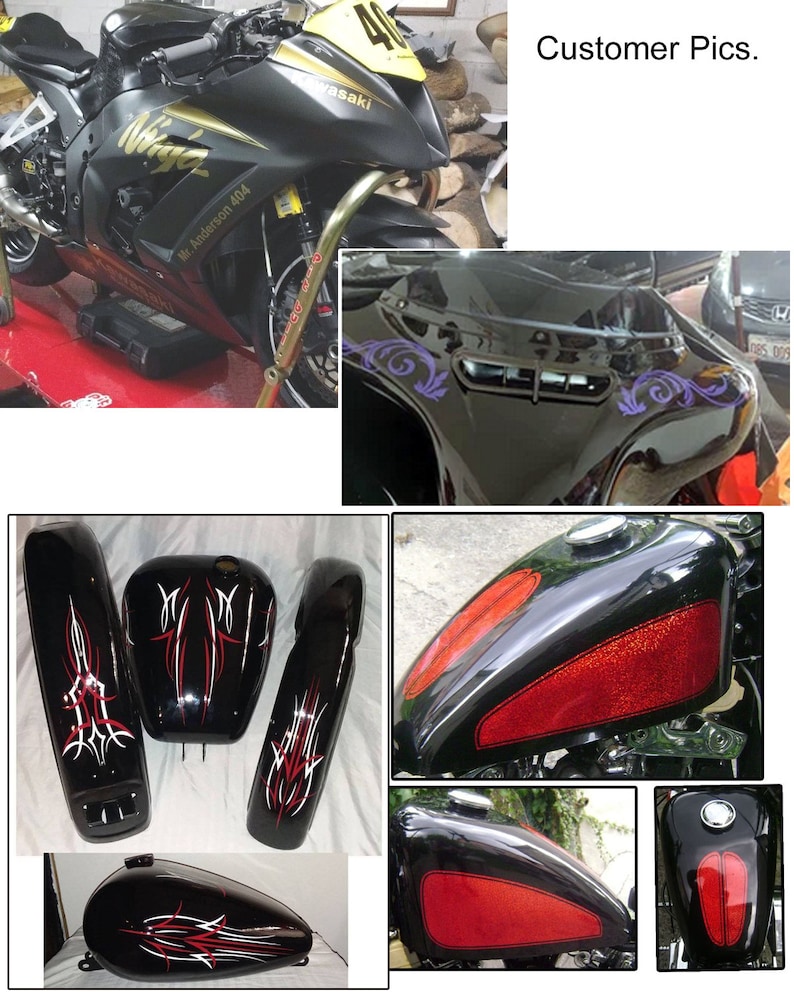 Motorcycle Pinstripe Decal Set: Universal Vinyl Graphics - Etsy