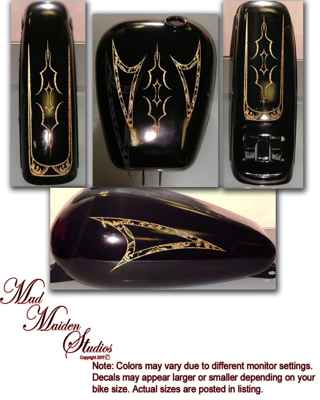 Motorcycle, Trike, Decals Set, Tri Glide, Free Wheeler, Honda, Harley ...