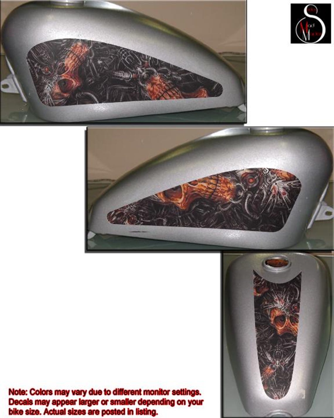 Motorcycle Tank Decal Set. Rat Rod Look. - Etsy Canada