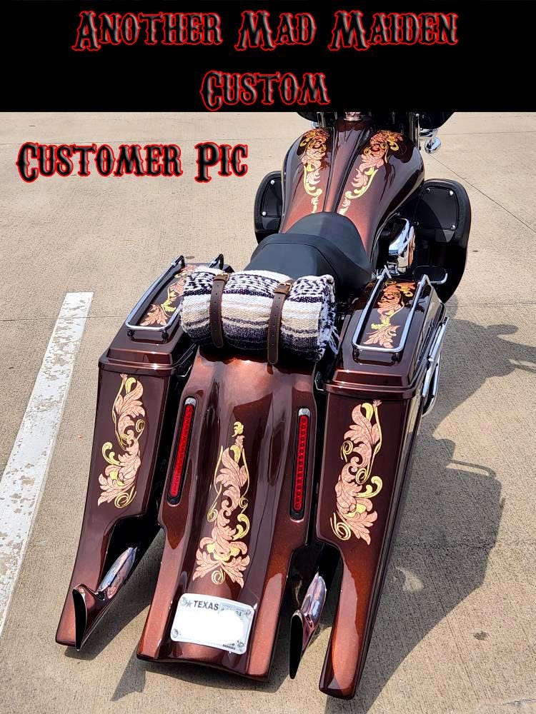 Motorcycle Pinstripe Decal Set Universal for Honda, Harley, Victory ...