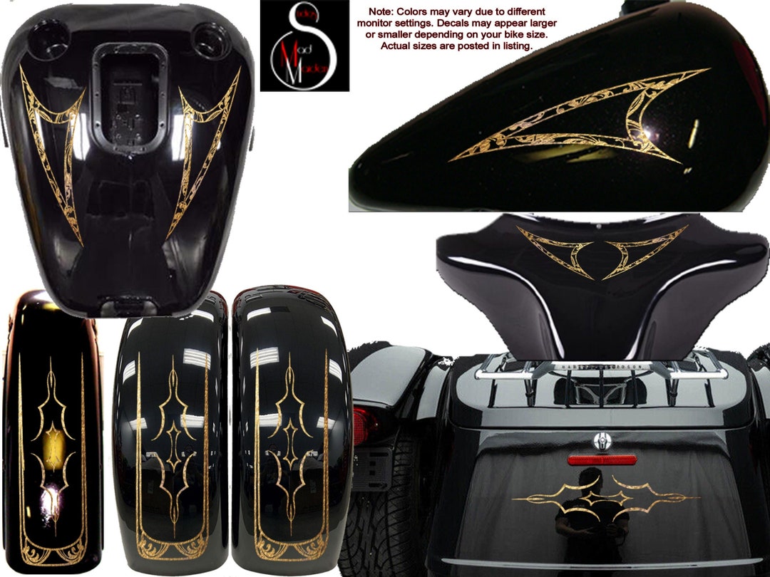 Motorcycle, Trike, Decals Set, Tri Glide, Free Wheeler, Honda, Harley ...