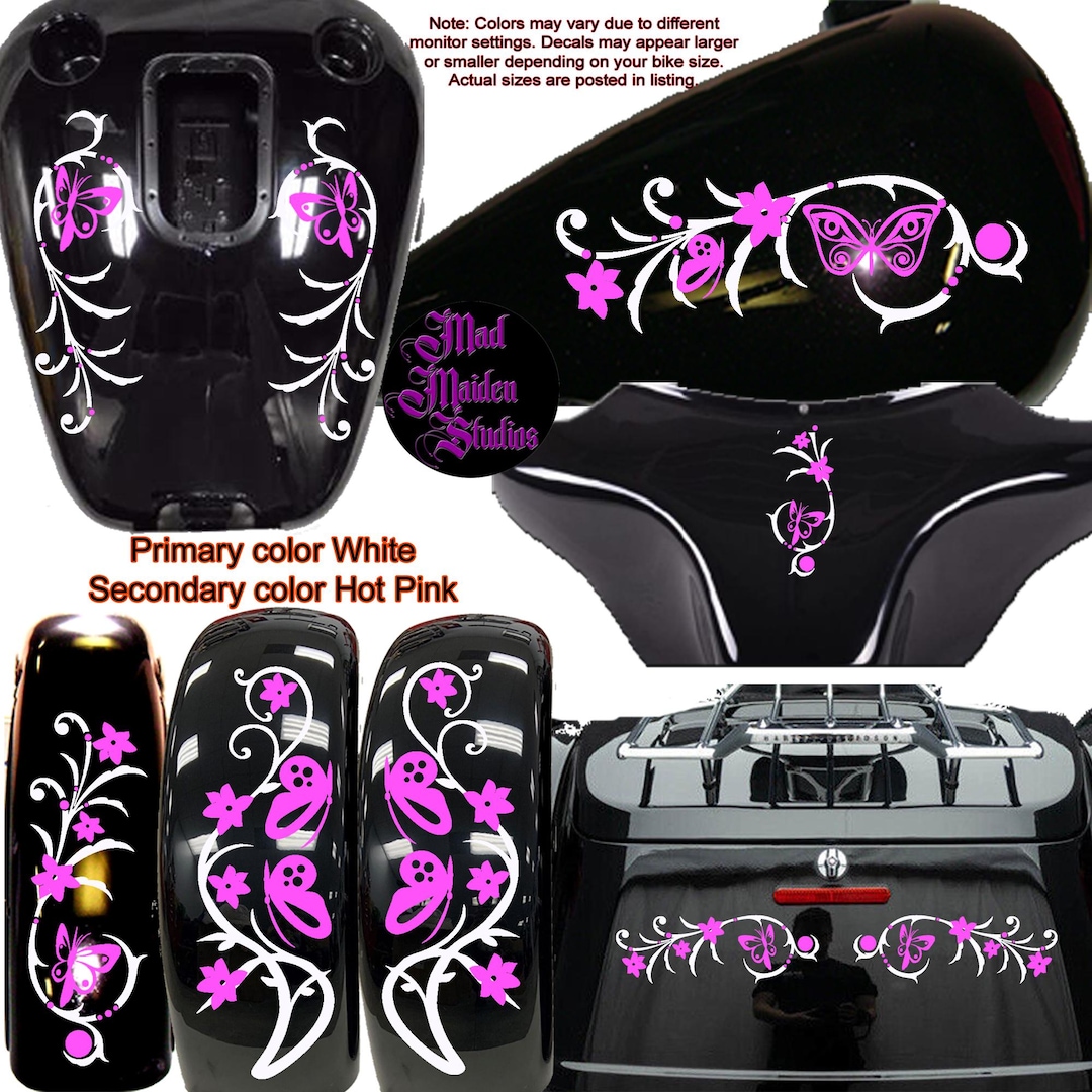 Motorcycle Trike Decal Set: ATV, Golf Cart Pinstripe Graphics - Etsy