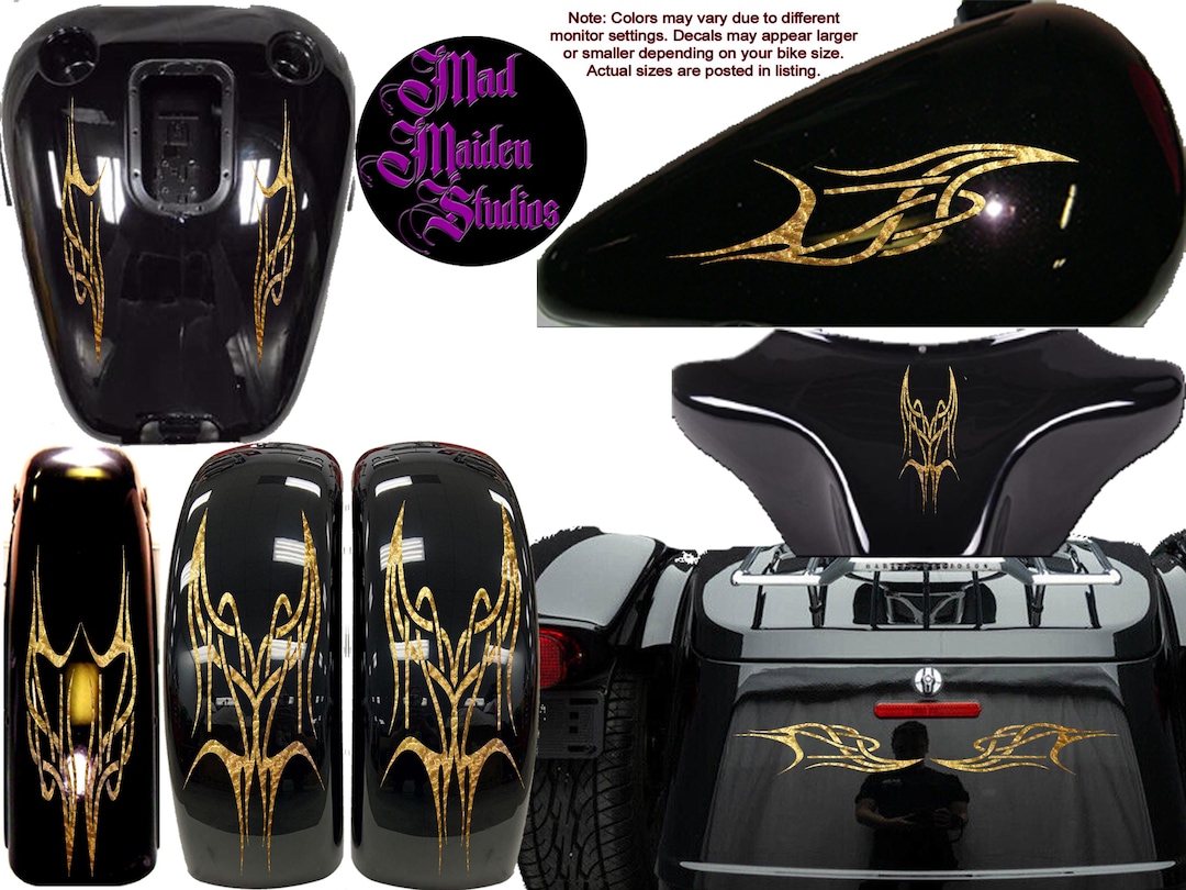 Motorcycle and Trike Pinstripe Decal Set: .USA Made - Etsy