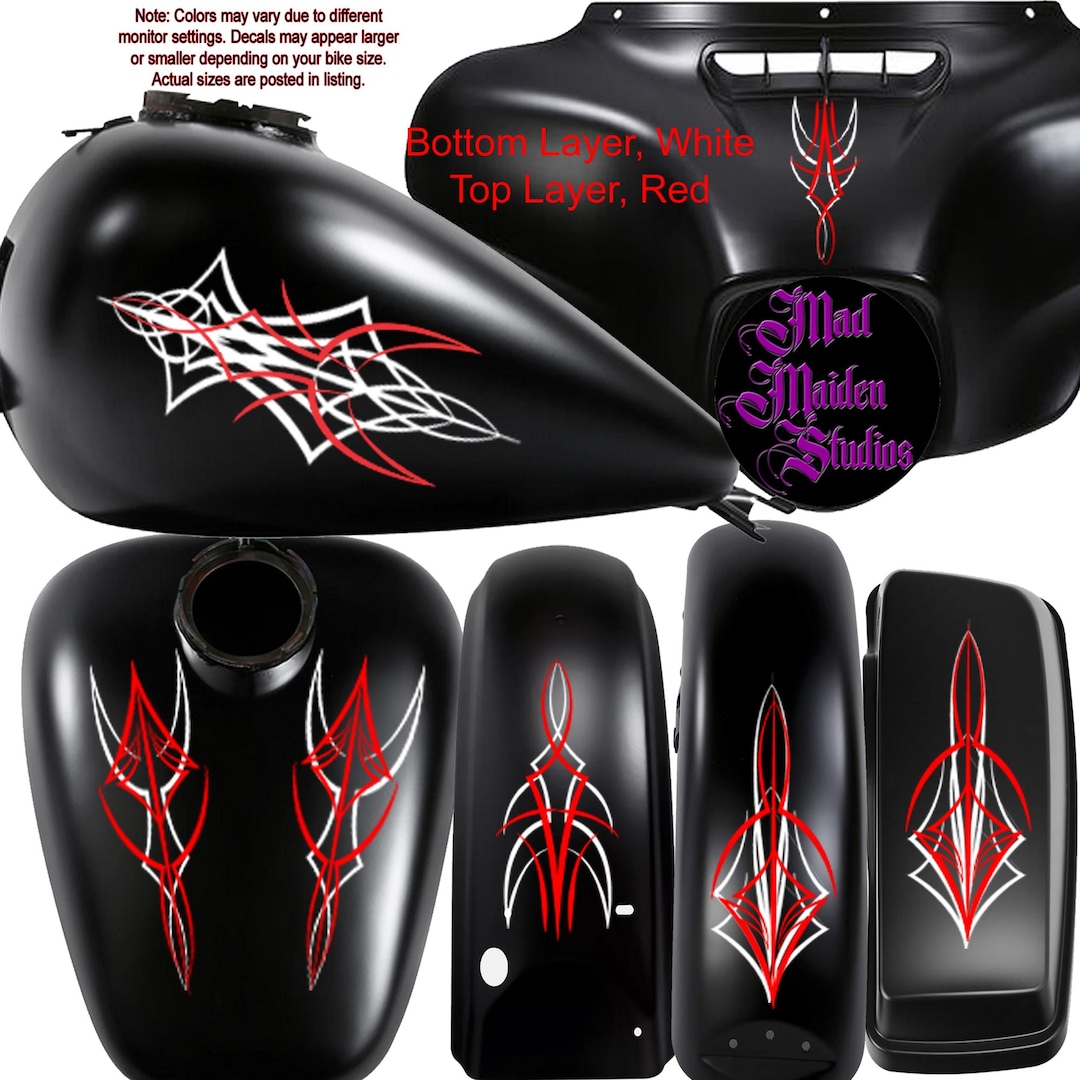 Motorcycle Pinstripe Decal Set: Universal Vinyl Graphics - Etsy