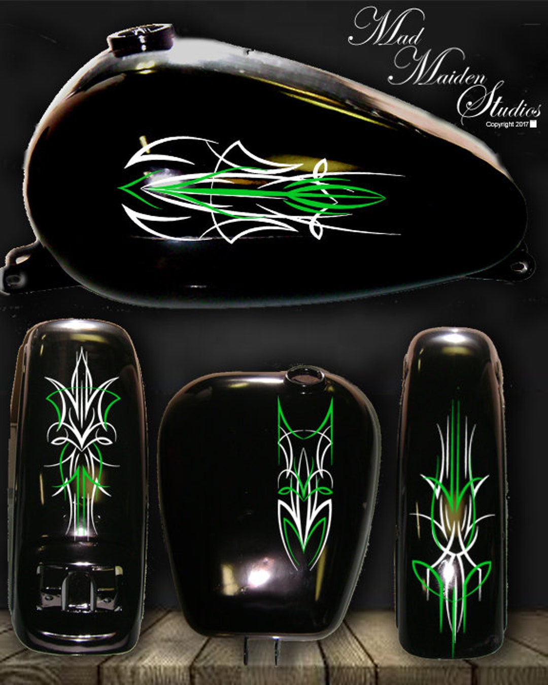 Motorcycle Pin Stripe Decals Vinyl Graphics Set Universal for - Etsy