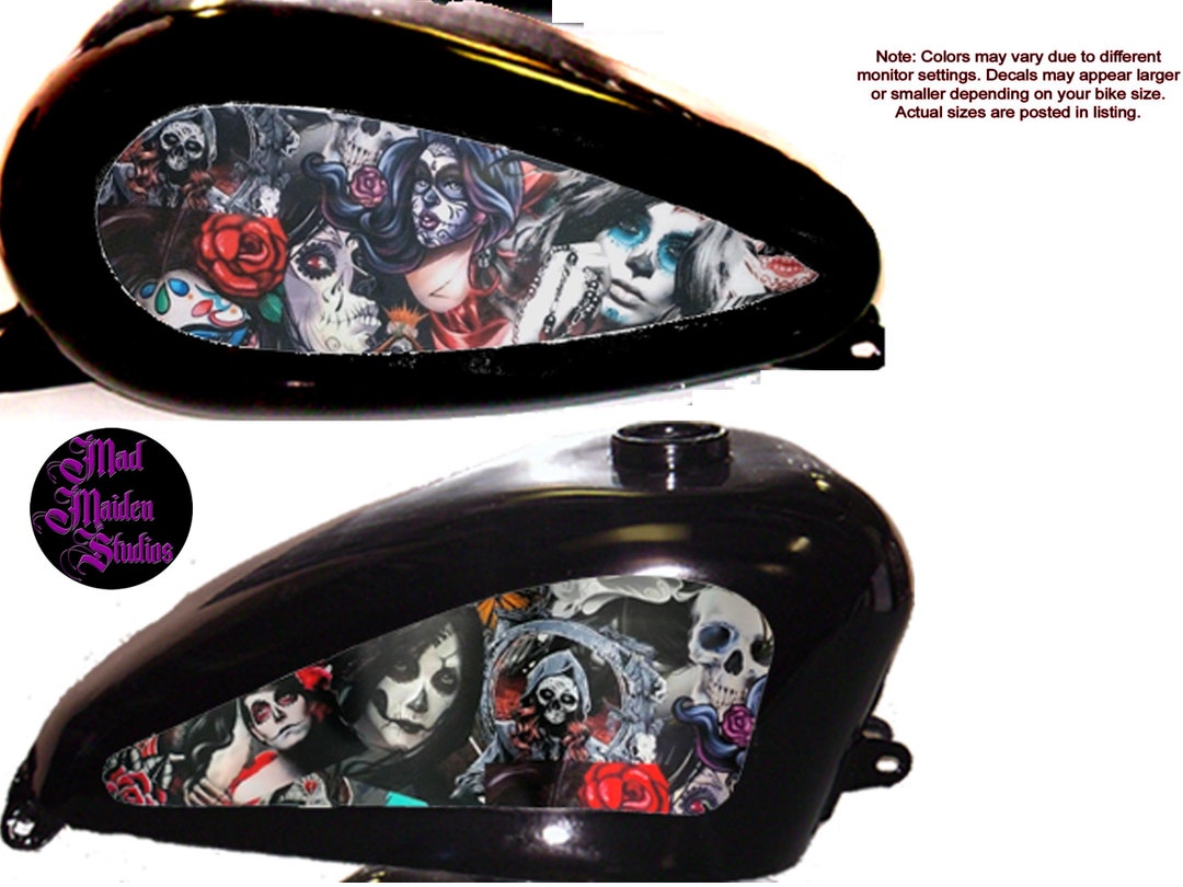 Motorcycle Tank Decal Set. Rat Rod Style. - Etsy