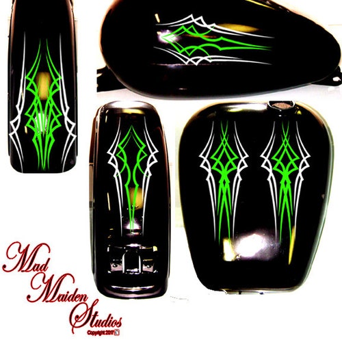 Motorcycle Pinstripe Decal Vinyl Graphics Set Universal for - Etsy