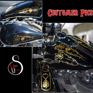Motorcycle Pinstripe Decal Set: Universal Fit - Etsy