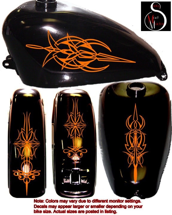 Motorcycle Pinstripe Decal Kit: Customizable Vinyl Graphics - Etsy