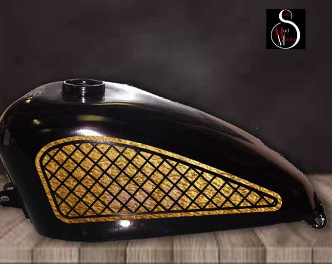 Motorcycle Gas Tank Decal Set Vinyl Graphics Set Harley, Honda, Yamaha ...