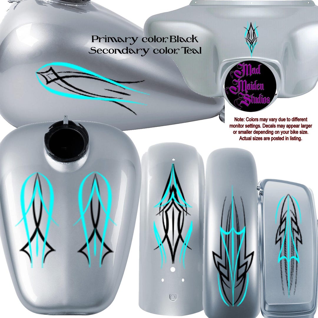 Motorcycle Pinstripe Decal Set: Universal Vinyl Graphics - Etsy