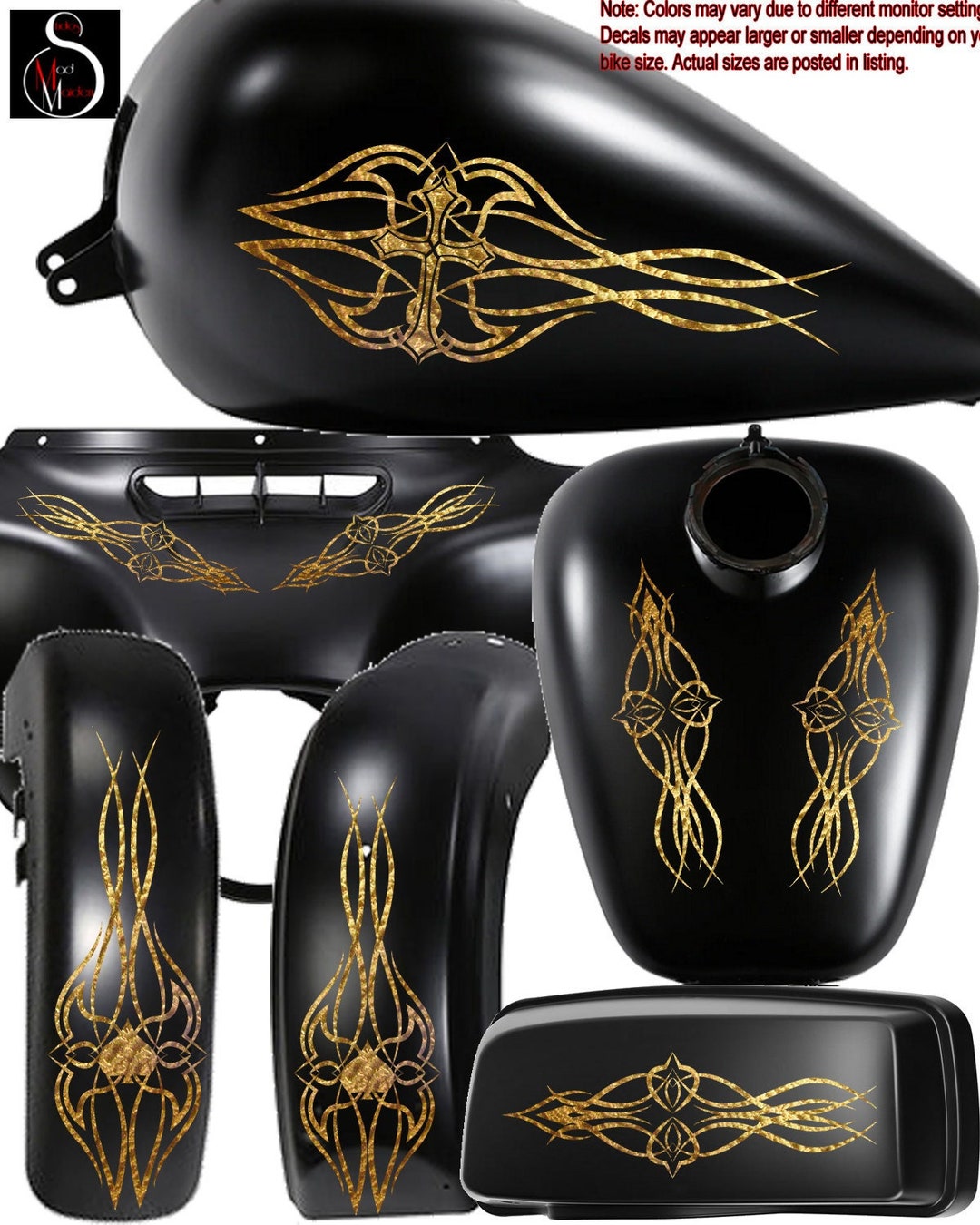 Motorcycle, Trike, Decal Set, Universal Fit for Honda, Harley, Victory ...