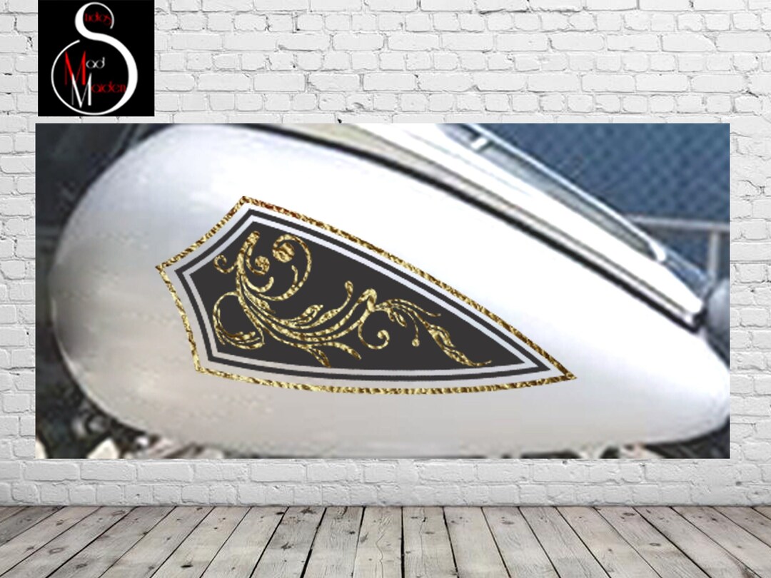 Motorcycle Pinstripe Floral Decal Vinyl Graphics Set Universal for ...