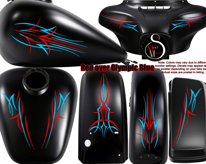 Motorcycle Pinstripe Set, Universal for Honda, Harley Davidson, Victory ...