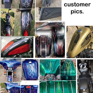 Motorcycle Pinstripe Decal Vinyl Set Universal, Honda, Harley, Victory ...
