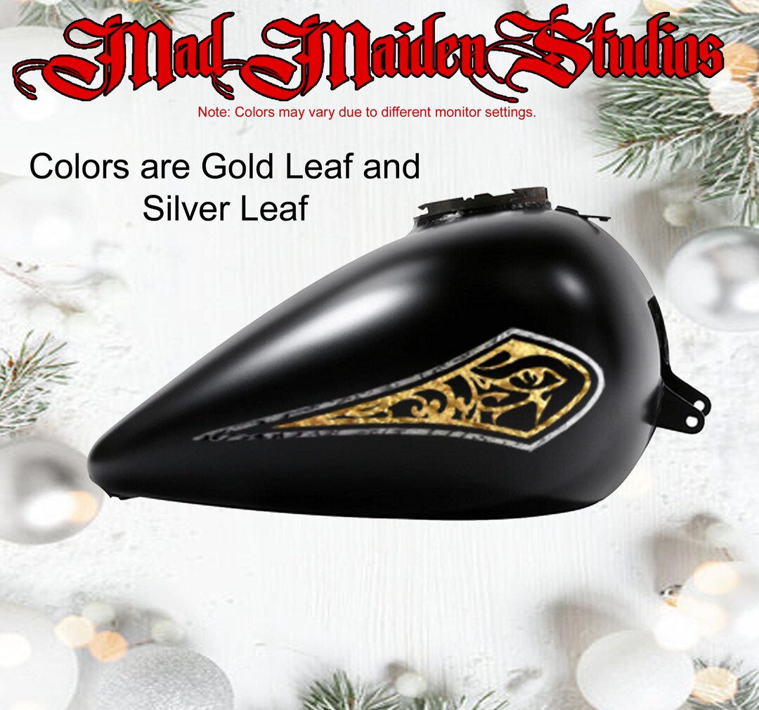 Motorcycle Pinstripe Decal Set: Gold & Silver Leaf - Etsy