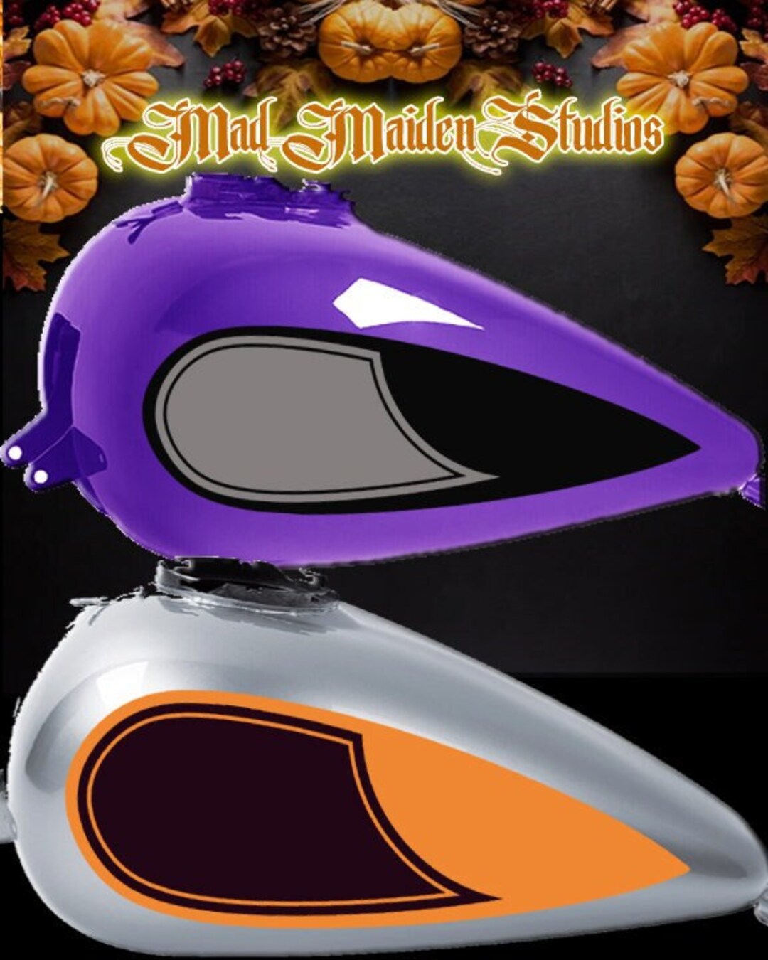Motorcycle Pinstripe Decal Set Universal for Honda, Harley, Victory ...