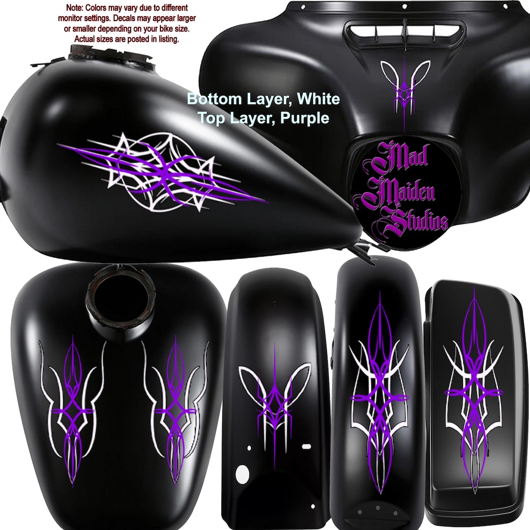 Motorcycle Pinstripe Decal Set: Universal Vinyl Graphics - Etsy