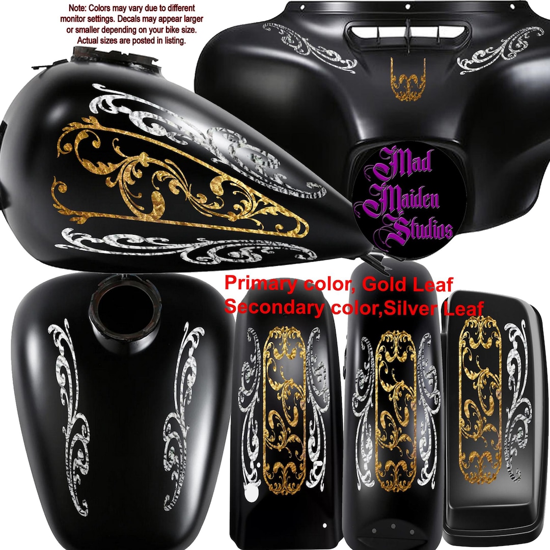 Motorcycle Graphic Decal Set | Bold Designs for Custom Builds - Etsy