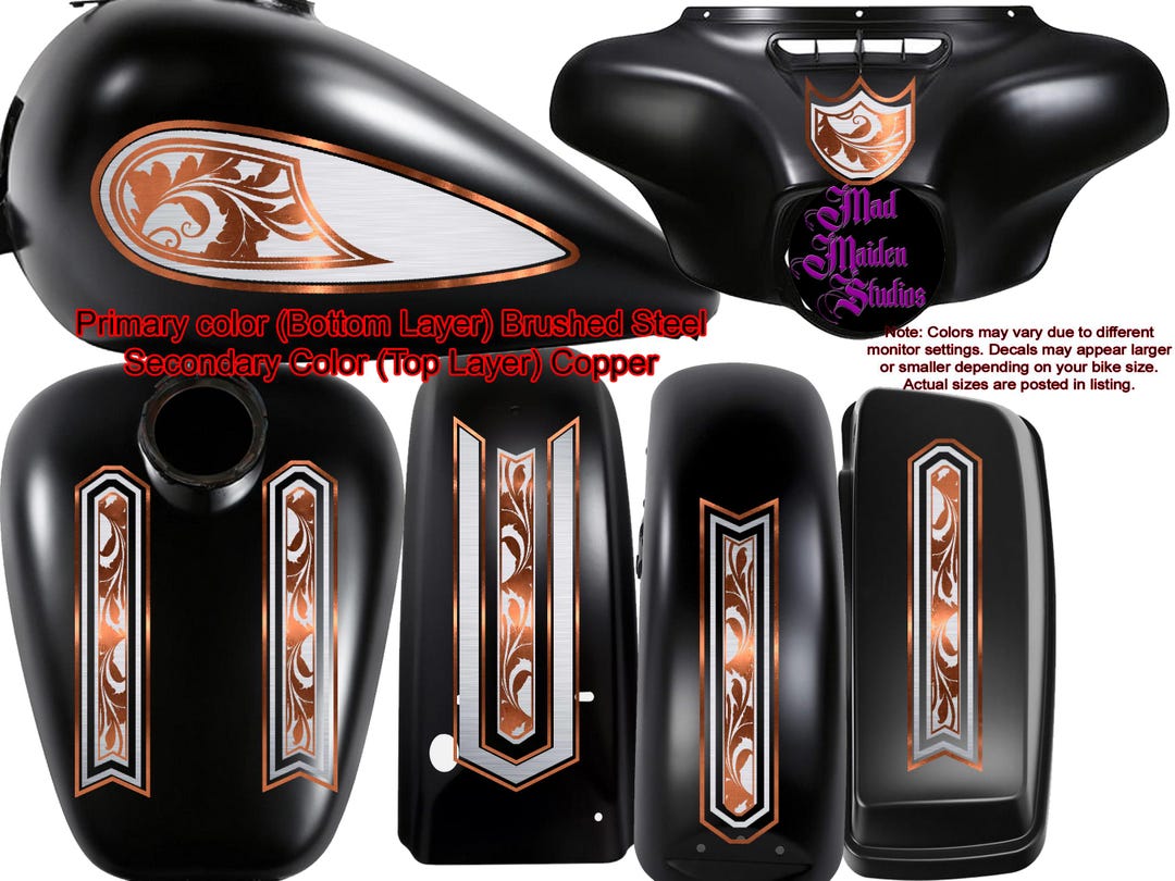 Motorcycle Pinstripe Decal Set: Universal Fit, Custom Vinyl Graphics - Etsy