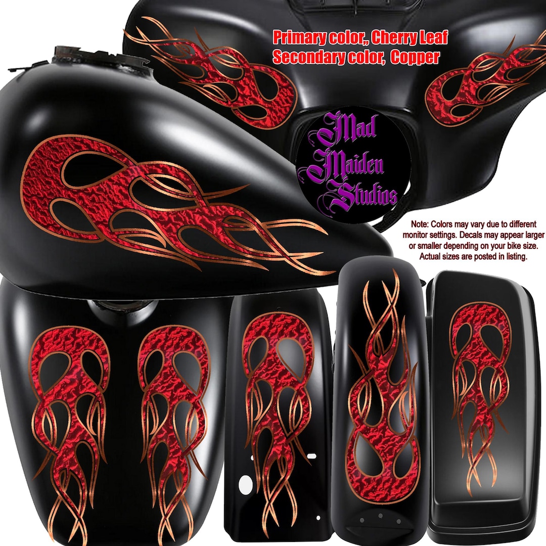 Classic Motorcycle Pinstripe Decal – Peel & Stick Vinyl Stripe for Tank ...