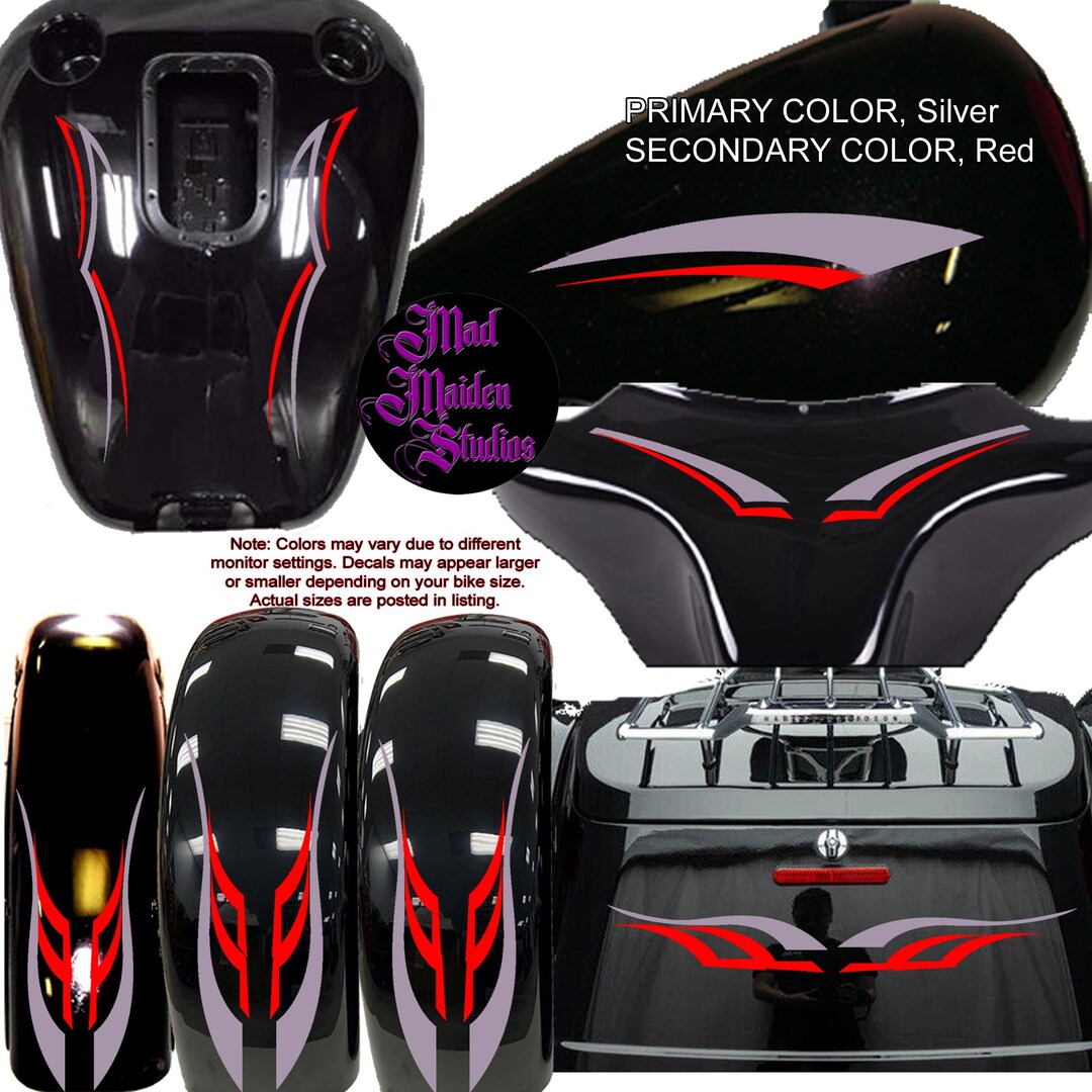 Trike Decal Set, Quad, ATV, Golf Cart, Tri Glide, Free Wheeler, Gold ...