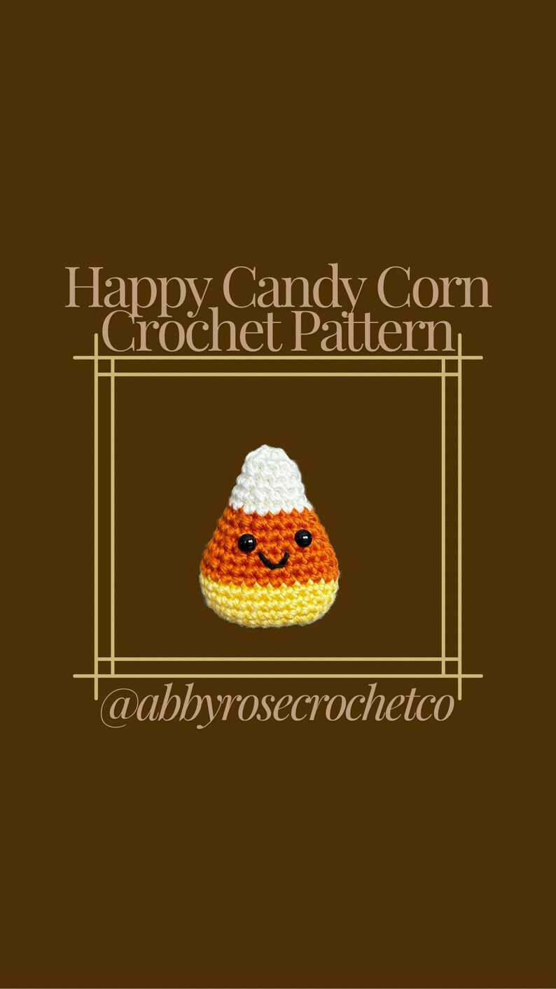 Happy Candy Corn Crochet Pattern - Etsy