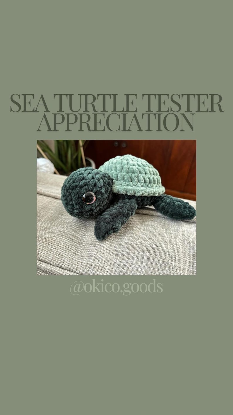 Sea Turtle Crochet Pattern - Etsy