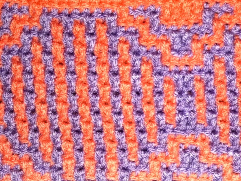 Overlay Mosaic Crochet Textured Maze Design CHARTS - Etsy
