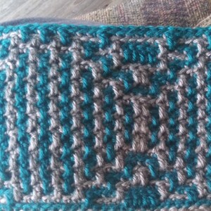 Overlay Mosaic Crochet - Textured Maze Design - CHARTS - Etsy