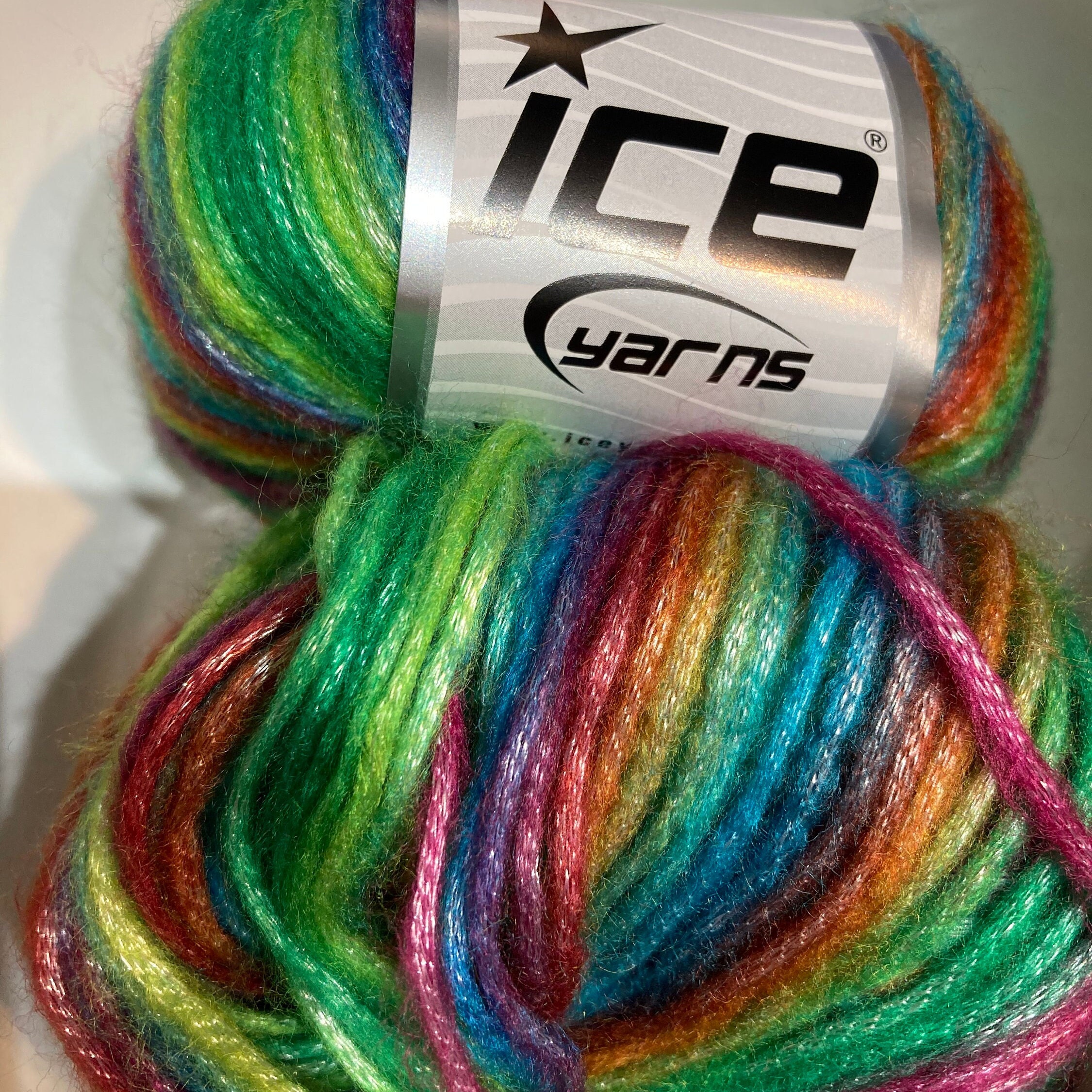 Picasso Rainbow Ice Yarns Self Striping Yarn Multicoloured Yarn 64626 ...