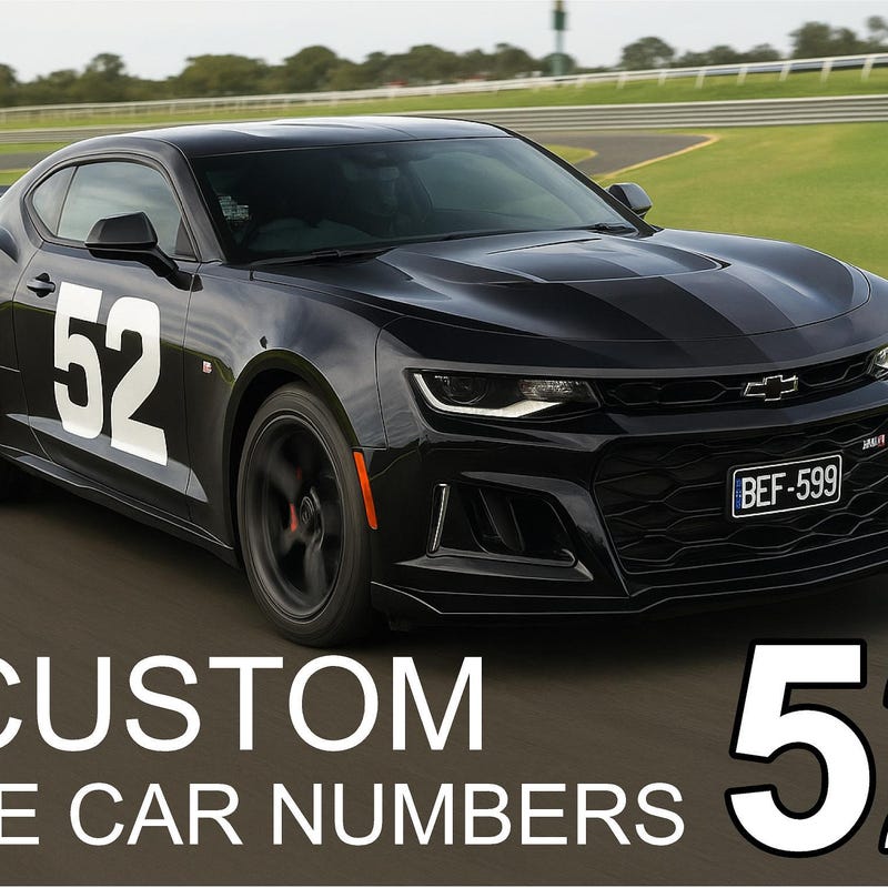 Race Car Numbers Decals - Etsy UK