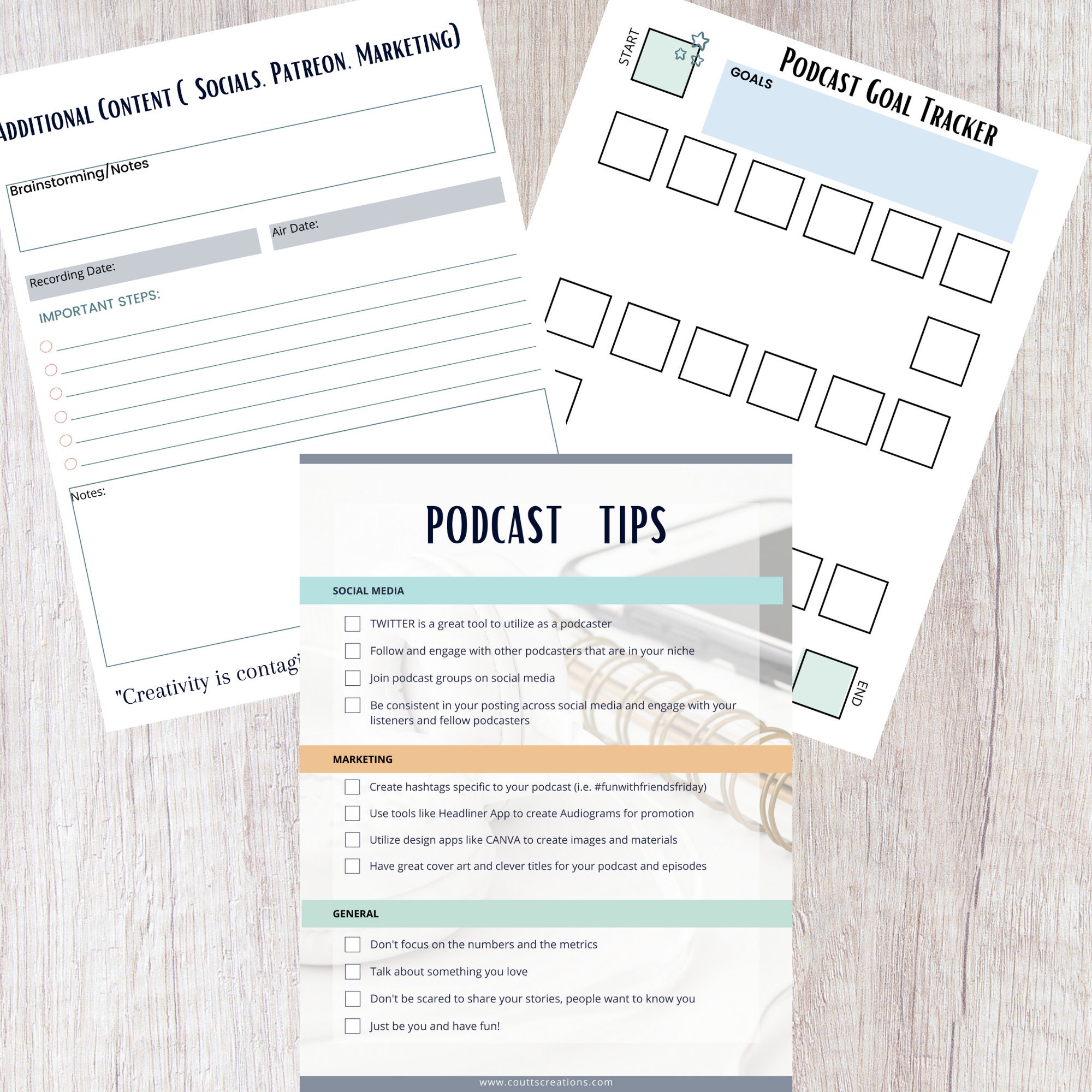 Editable Podcast Planner Podcast planner Podcast Planner | Etsy