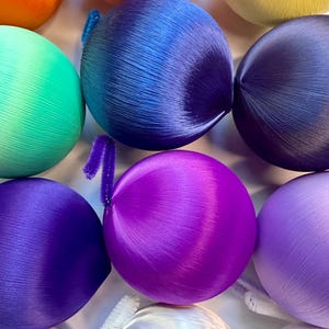 3 Inch Satin Spun Ball Christmas Ornament With Foam Core / Make Your ...