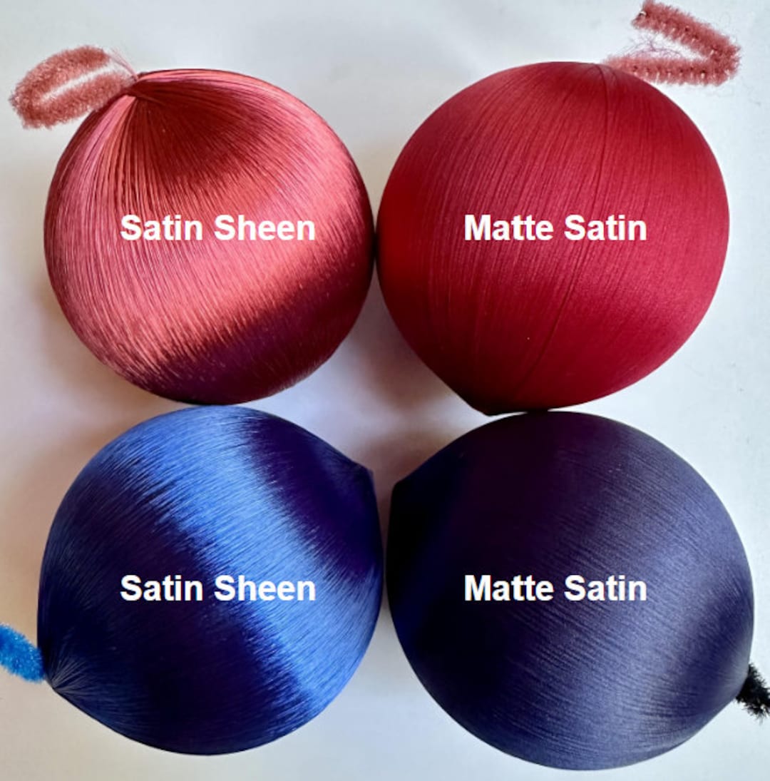 3 Inch Satin Spun Ball Christmas Ornament With Foam Core / Make Your ...