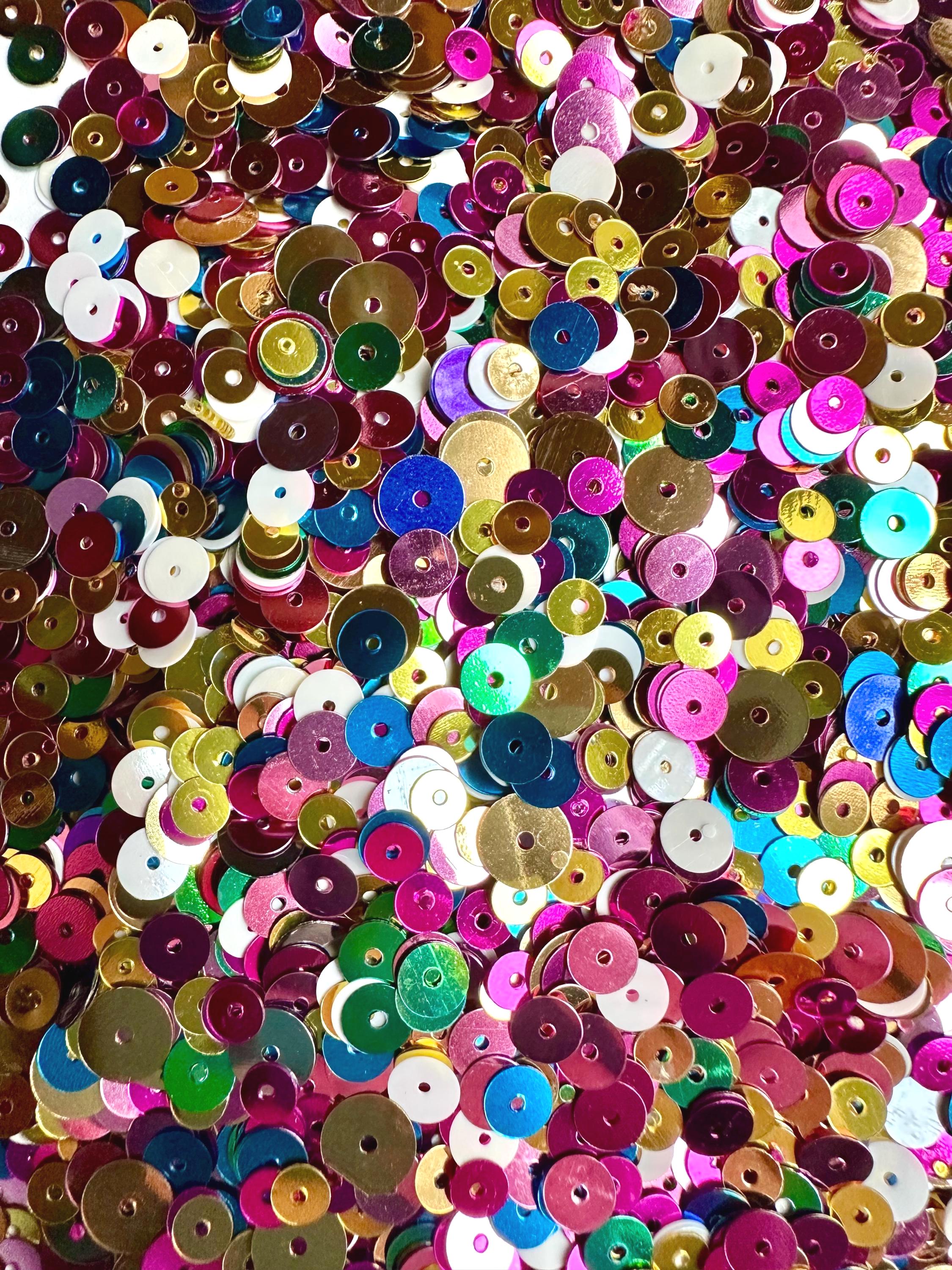 Sequin Mix of Various Colors and Sizes - 50g Paillette Sequins - Pinks ...