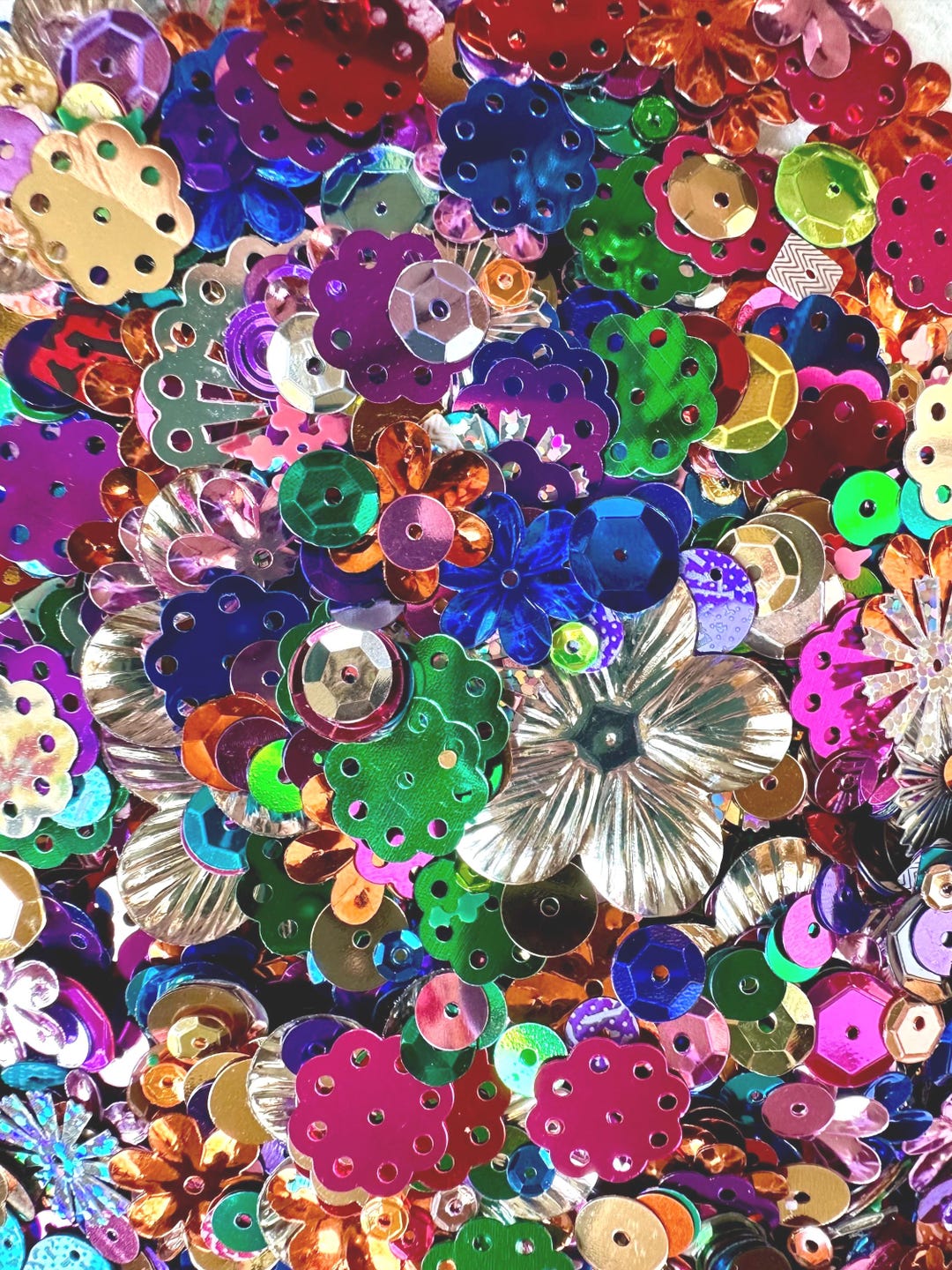 Sequin Mix - 50g Various Shapes and Sizes - Multicolor Assorted Shaped ...