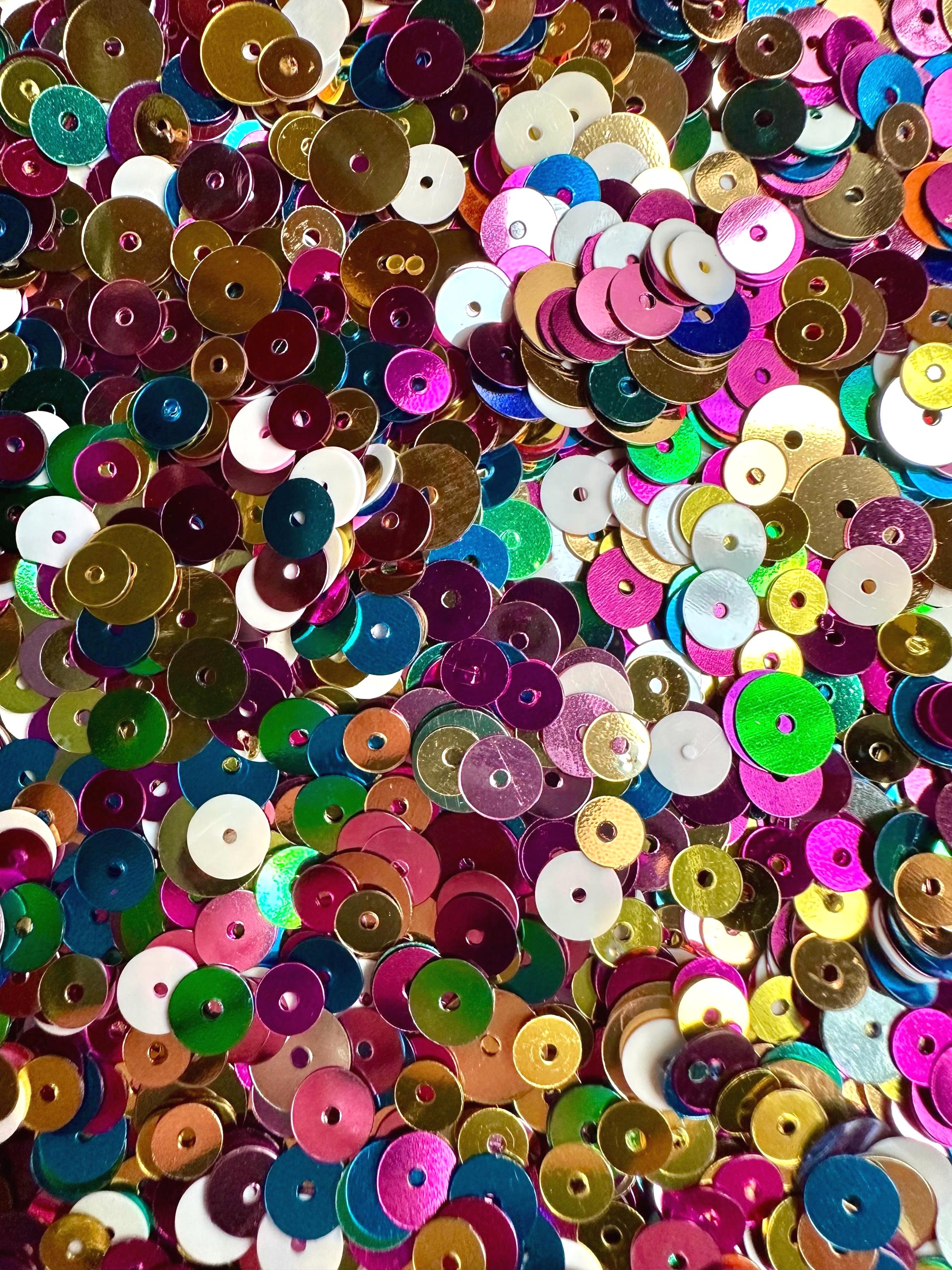 Sequin Mix of Various Colors and Sizes - 50g Paillette Sequins - Pinks ...