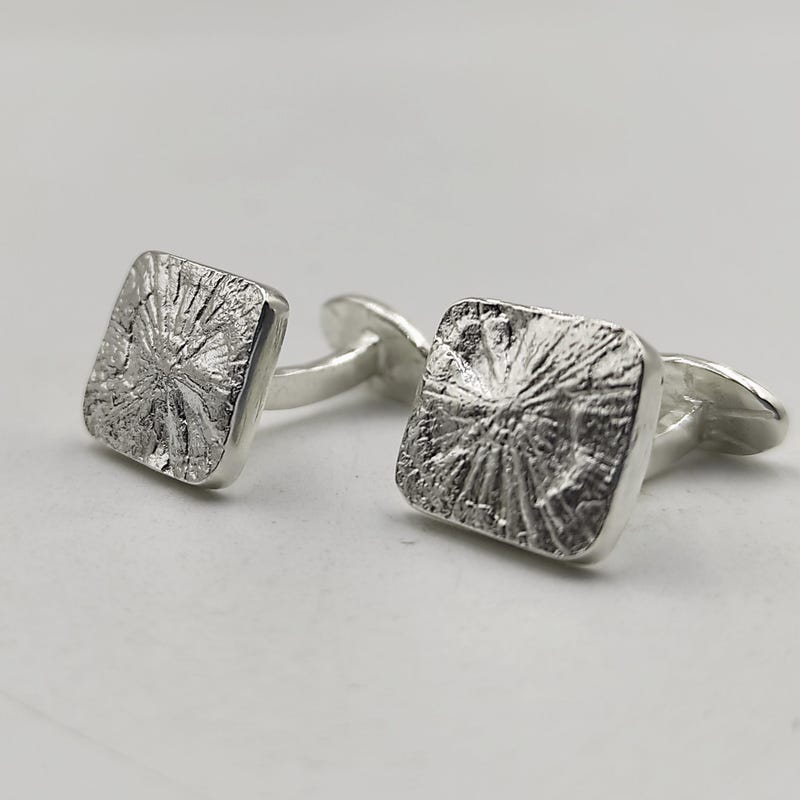 Silver Cufflinks - Etsy