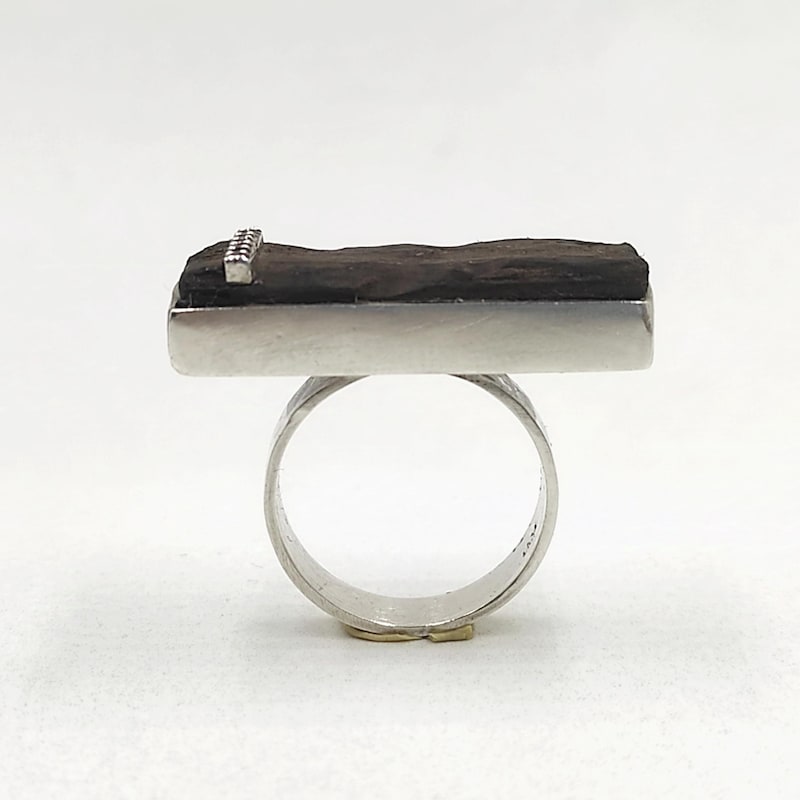Bar Ring Silver - Etsy