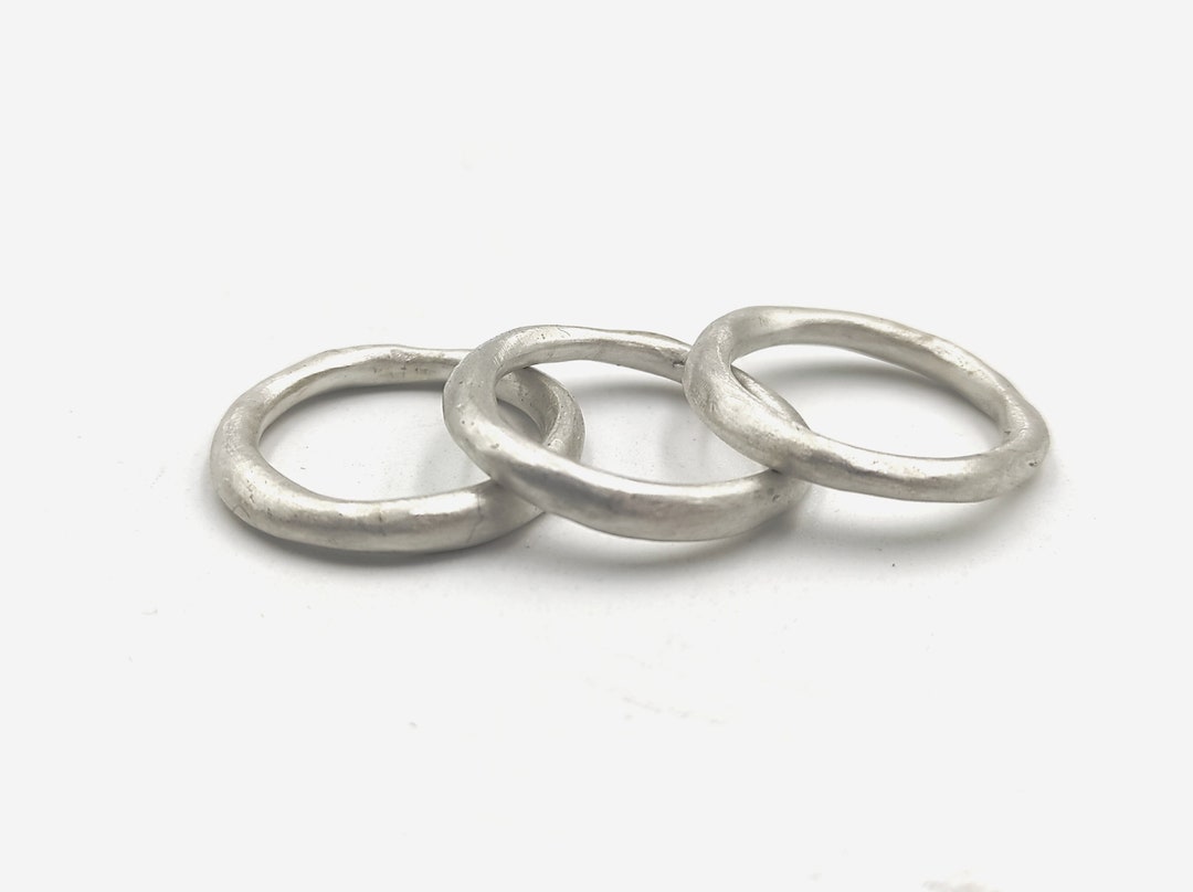 Handmade Sterling Silver Stacking Ring Irregular Stackable Band ...